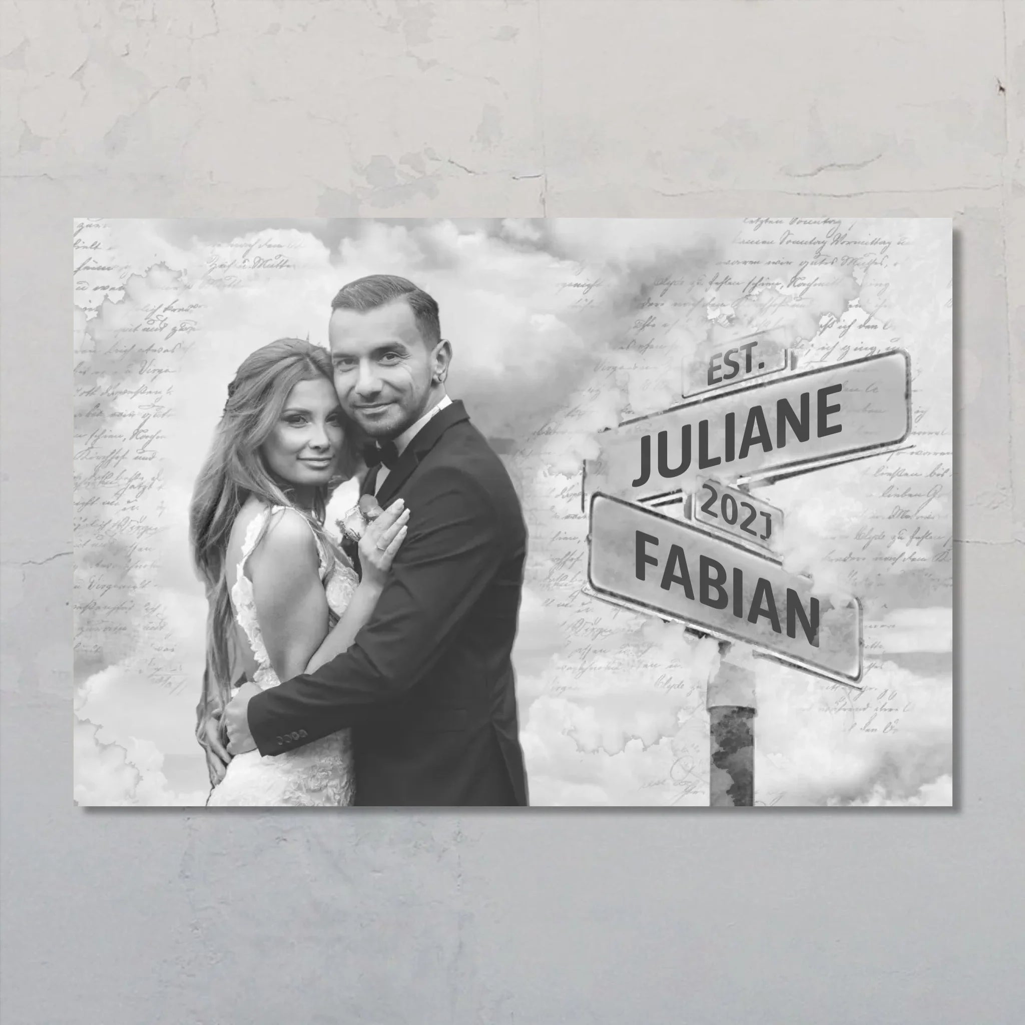 Poster für Paare zum Jubiläum mit eigenem Foto | Geschenk für Paare ...