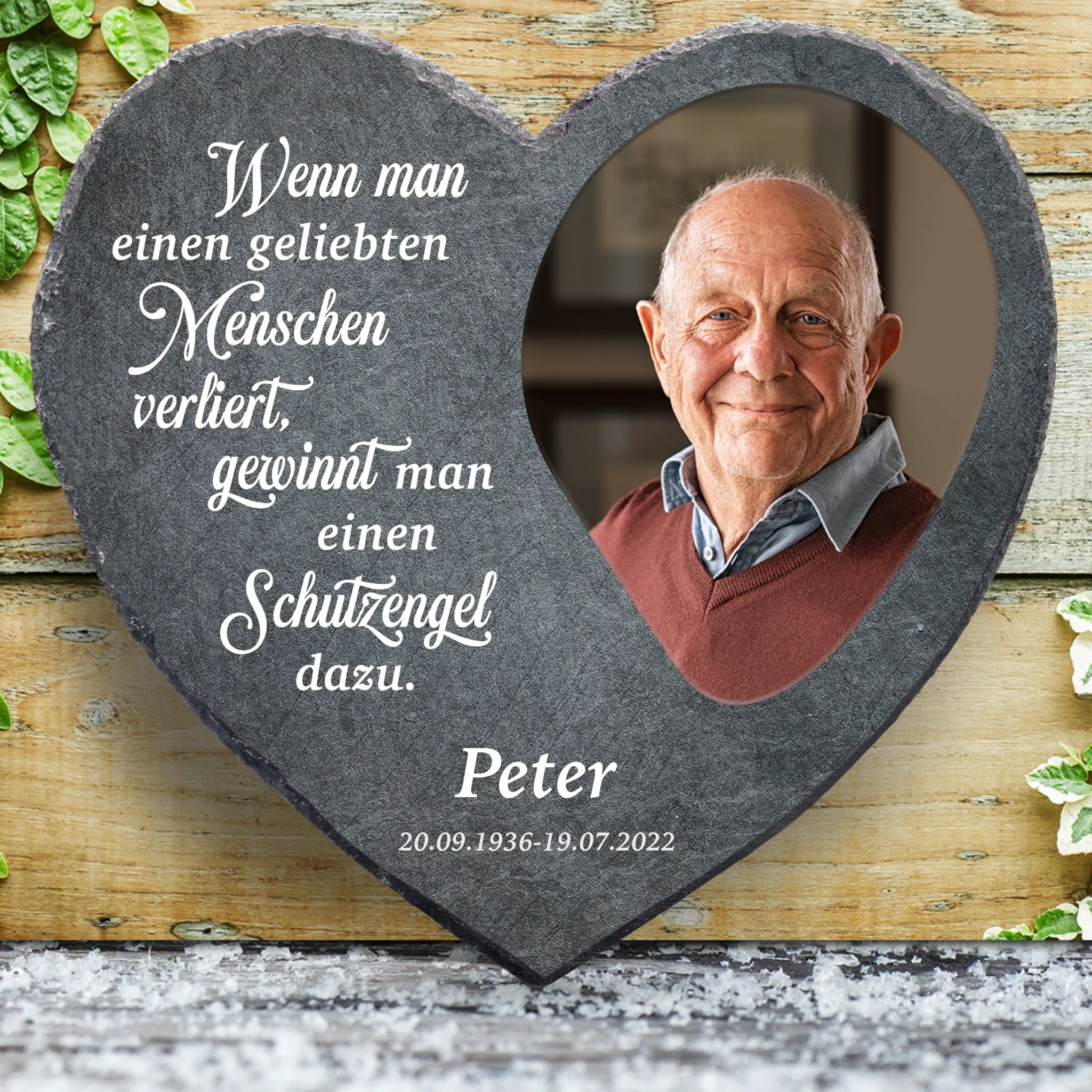 Personalisiertes Schierferherz - Schutzengel - Individuelles ...