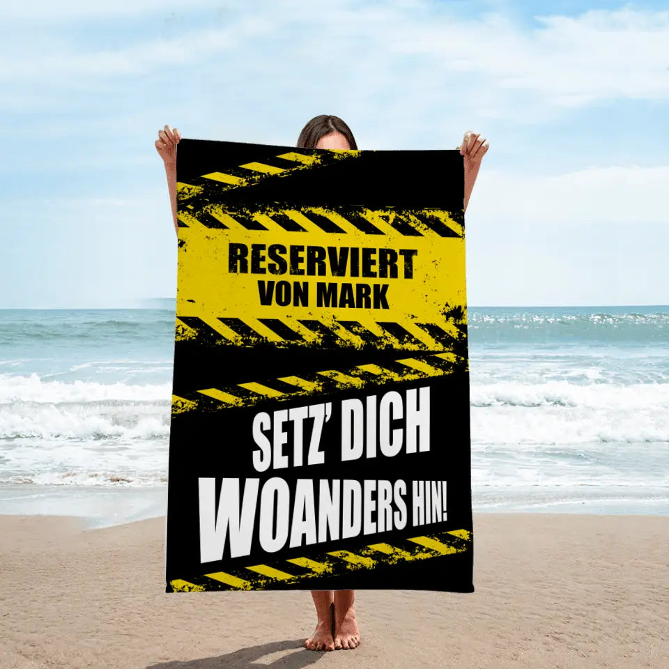 Love & Faith Personalisiertes Handtuch/Badetuch/Strandtuch - Reserviert ...